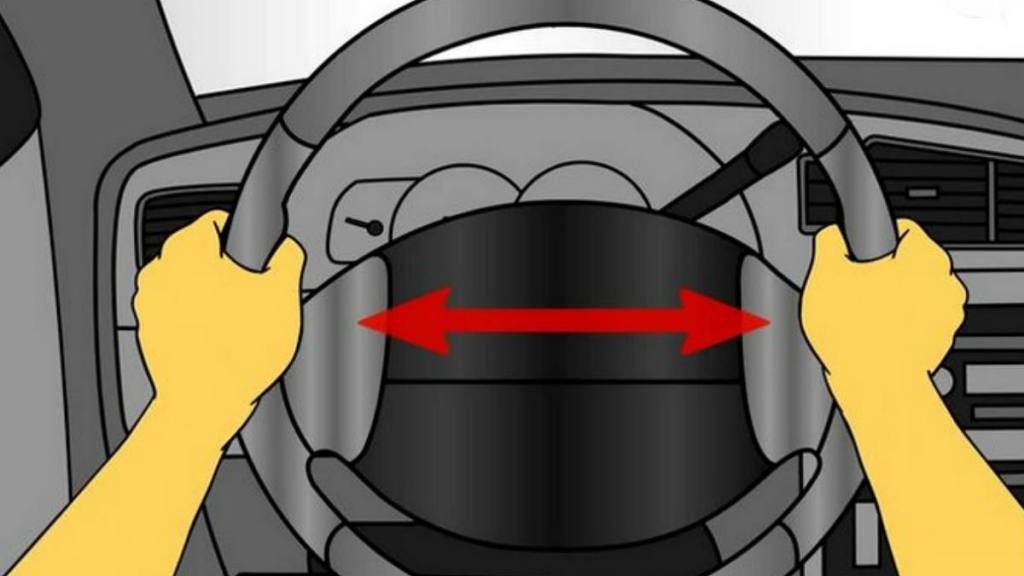La forma correcta de tomar el manubrio del auto al conducir